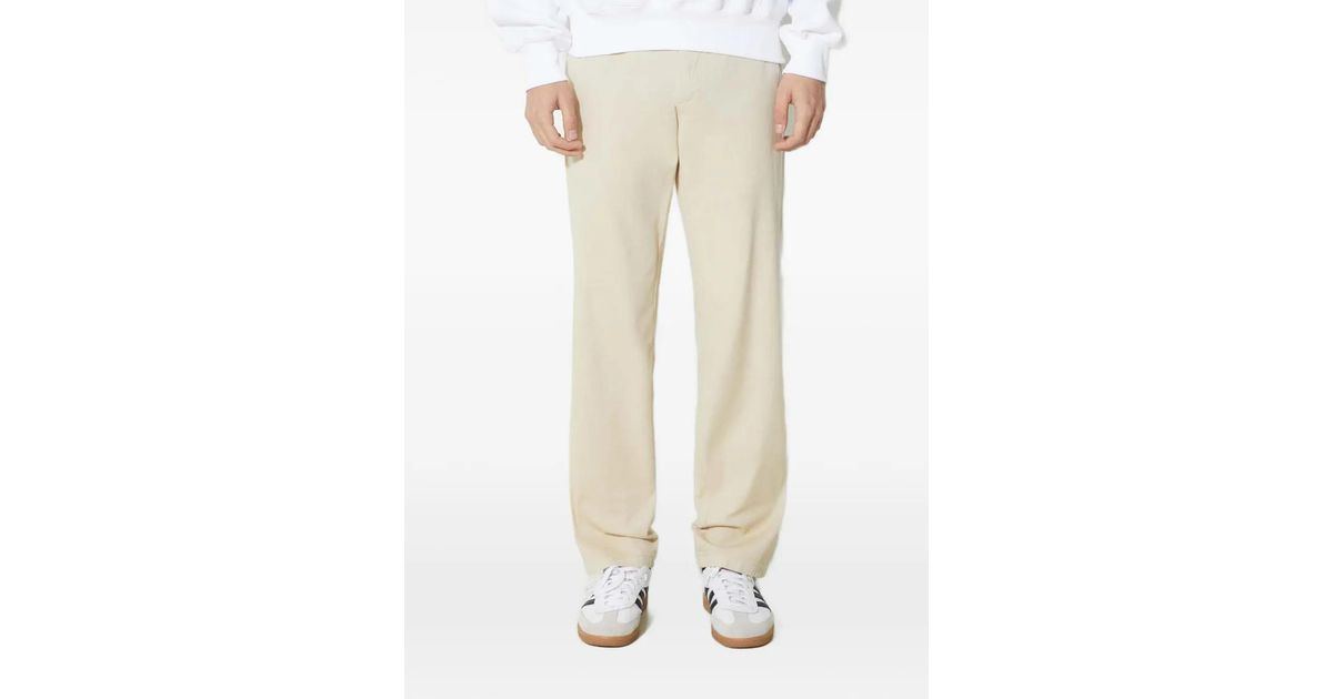 Norse Projects Logo-Patch Trousers in Natural for Men | Lyst UK