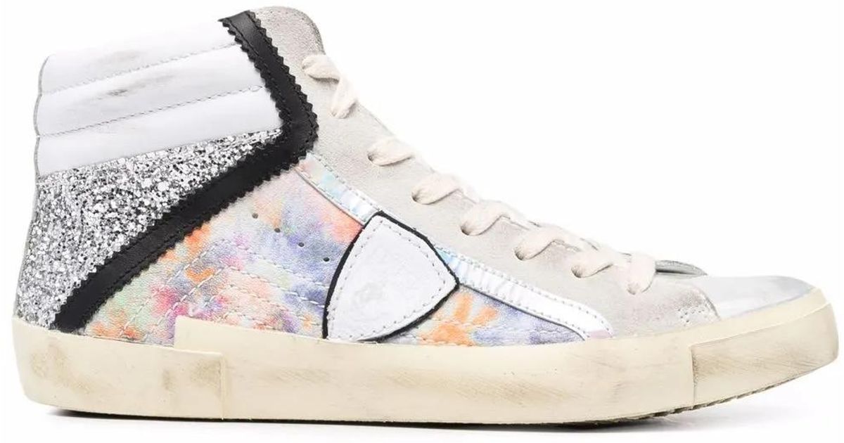 Philippe Model Prsx Metal Batik Sneakers in White for Men | Lyst UK