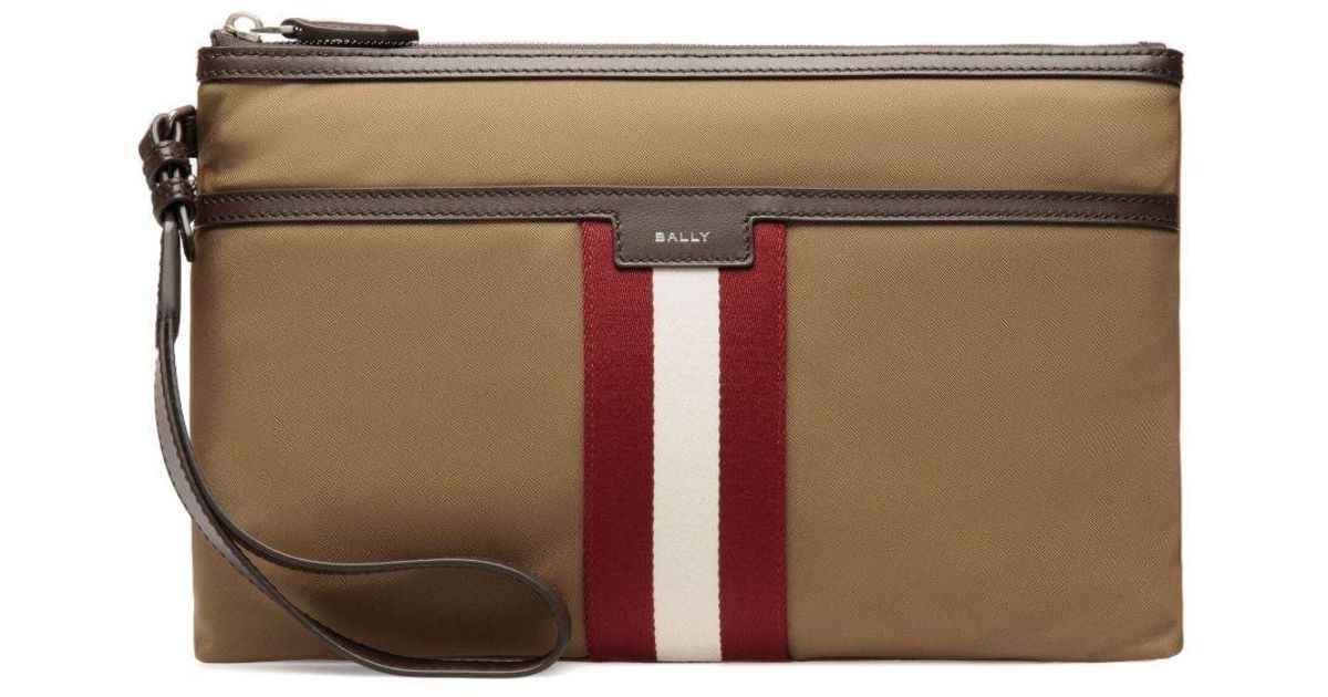 Bally Code Clutc in Brown for Men | Lyst