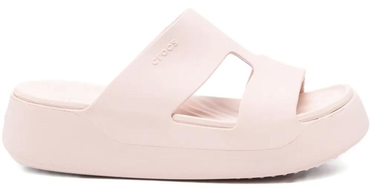 Crocs™ Getaway Double-Strap Platform Sandals in Pink | Lyst