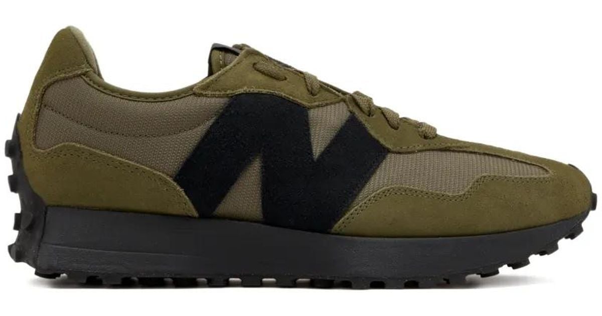 New Balance 327 Logo Sneakers in Black | Lyst UK