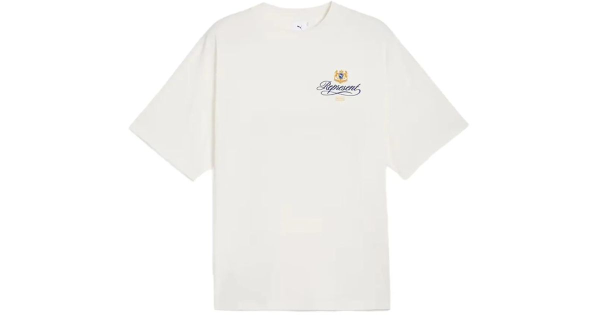 PUMA X Represent Graphic Tee in White for Men | Lyst UK