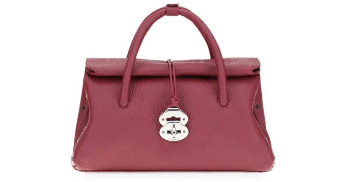 Zanellato Small Dotta Centauro Leather Satchel in Purple | Lyst UK