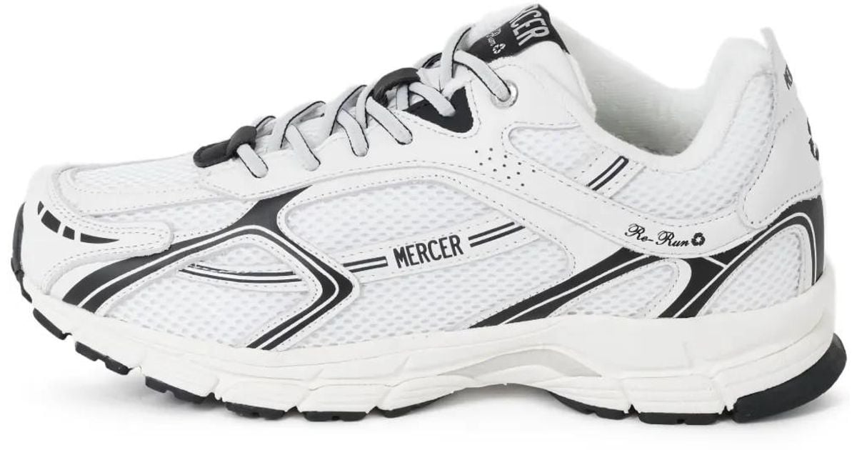 Mercer Re-Run Speed Logo Sneakers in White for Men | Lyst UK