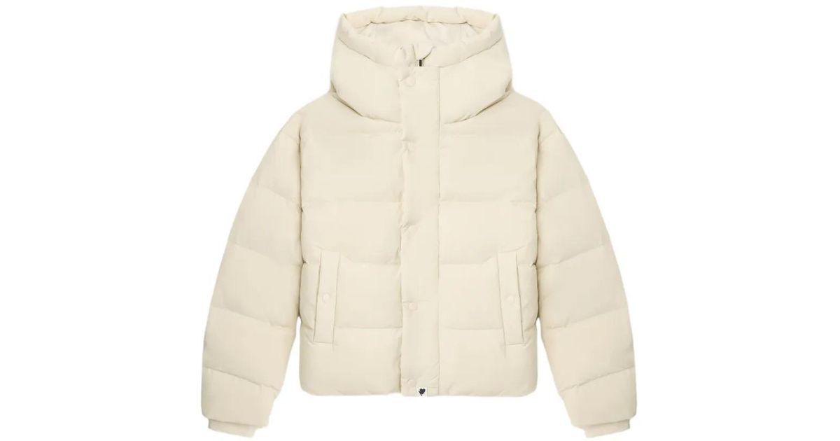 AAPE BY A BATHING AP Apee Hooded Buttoned Jacket in White | Lyst UK