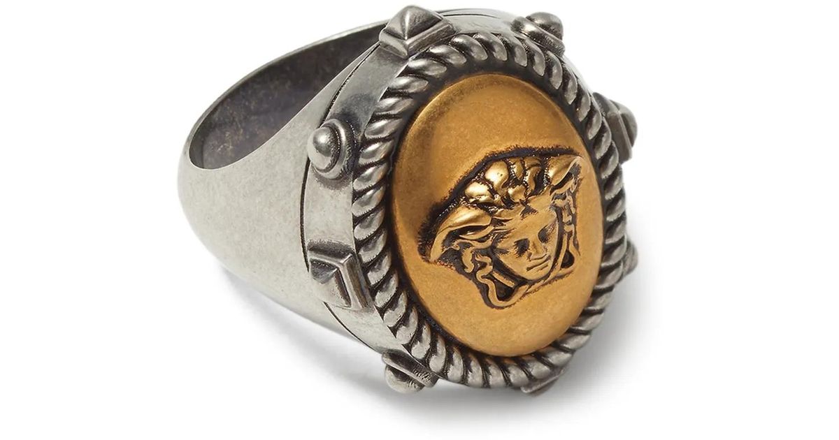 Bague Tivoli Versace en coloris Métallisé | Lyst