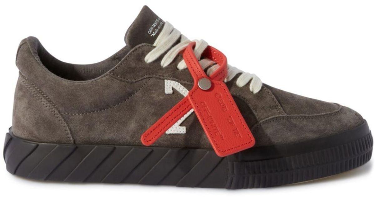 Off-White c/o Virgil Abloh Vulcanized Low-top Sneakers in Red for Men ...