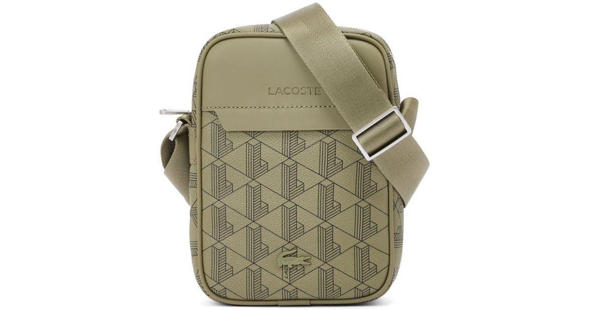 Lacoste The Blend Shoulder Bag in Green for Men | Lyst
