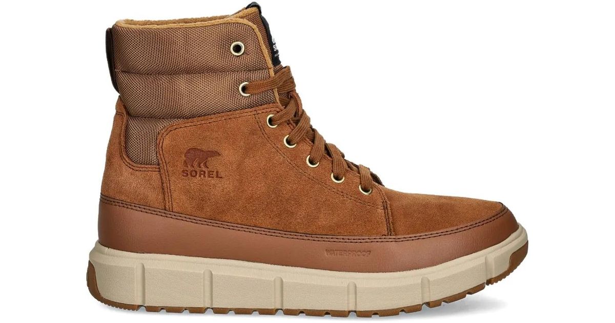 Sorel Explorer Iii Lace-Up Boots in Brown for Men | Lyst