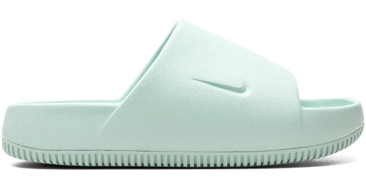 Nike Calm Slides in Green | Lyst