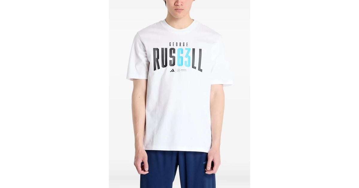 adidas X Mercedes Amg Petronas Formula One Team George Russell T-Shirt ...