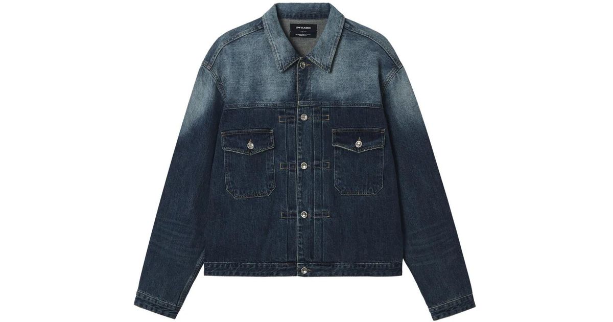 Low Classic Cotton Jacket in Blue | Lyst UK