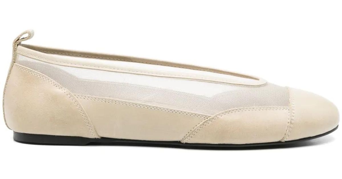Paloma Wool Mesh Ballet Flats in Natural | Lyst