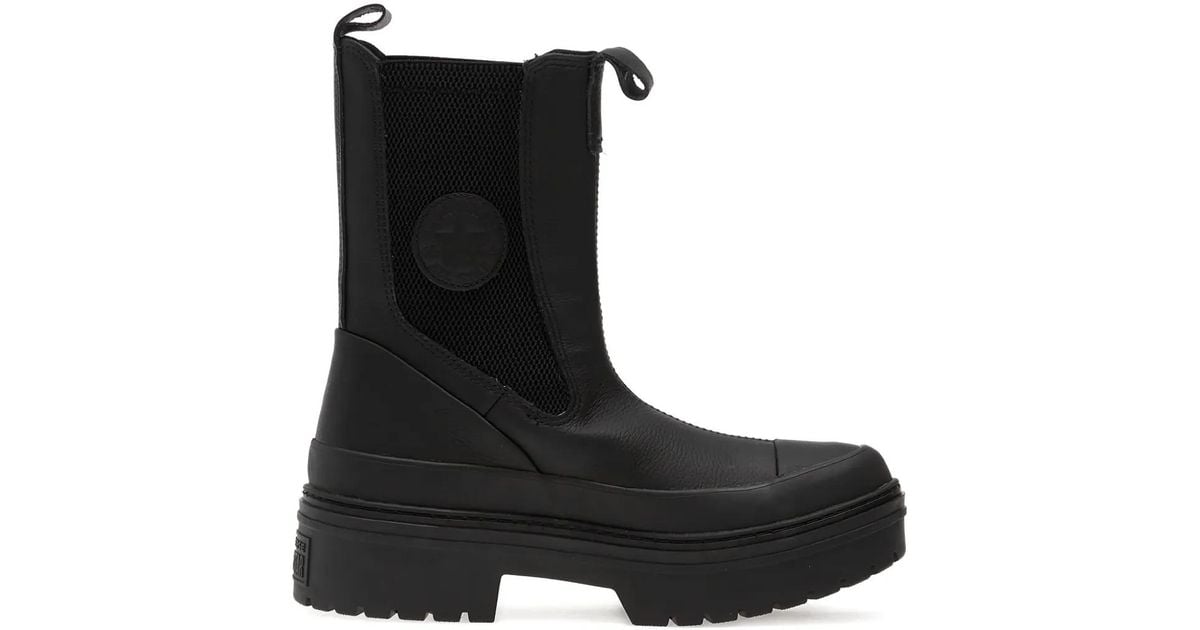 Converse Chuck Taylor All Star Lugged-Heel Chelsea Boots in Black | Lyst UK