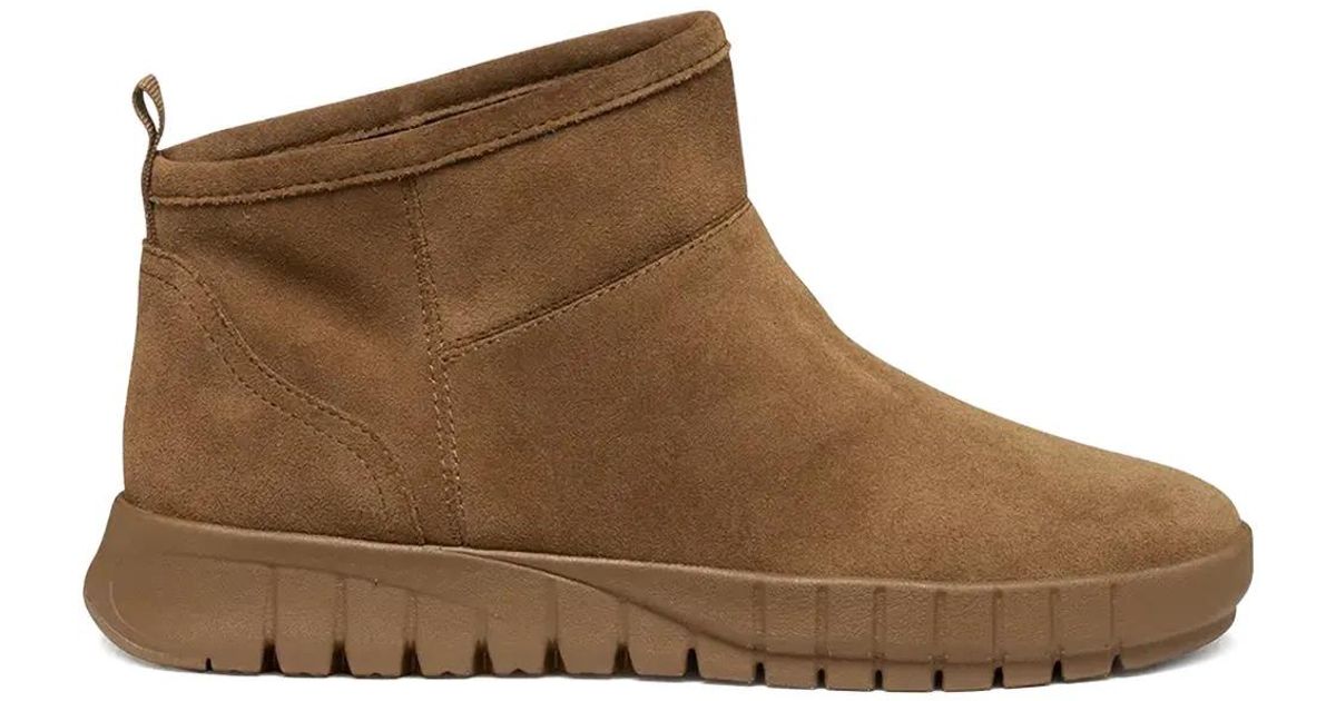 Geox Chelsea Suede Boots in Brown | Lyst UK