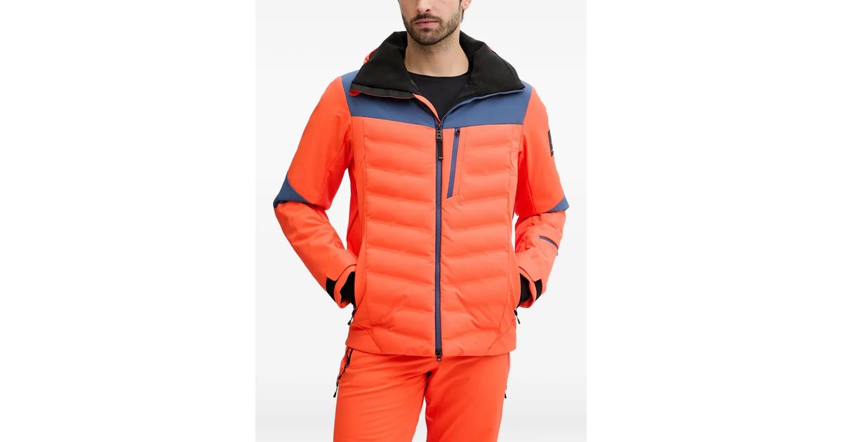 Bogner Fire + Ice Quilted Hooded Skiwear in Orange for Men | Lyst