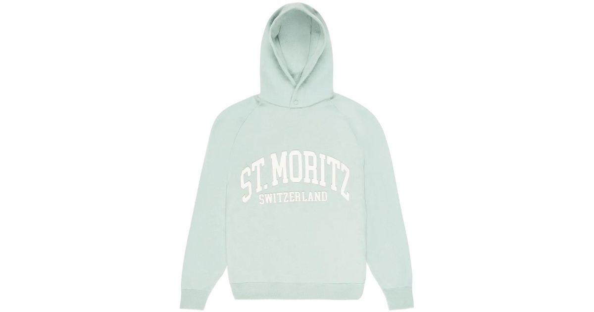 Bally St Moritz Cashmere Hoodie in Blue | Lyst UK