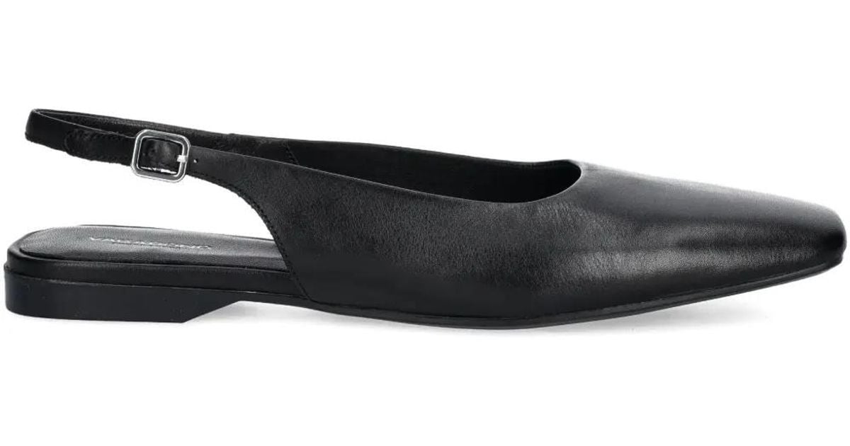 Vagabond Shoemakers Delia Slingback Ballet Flats in Black | Lyst