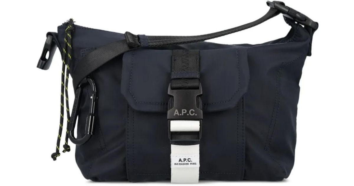 A.P.C. Medium Buckle-Fastening Trek Shoulder Bag in Blue for Men | Lyst UK