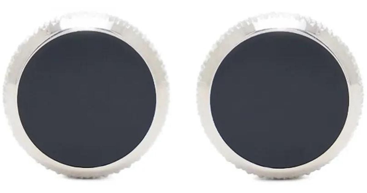 Giorgio Armani Sterling Onyx Cufflinks in Blue for Men | Lyst UK