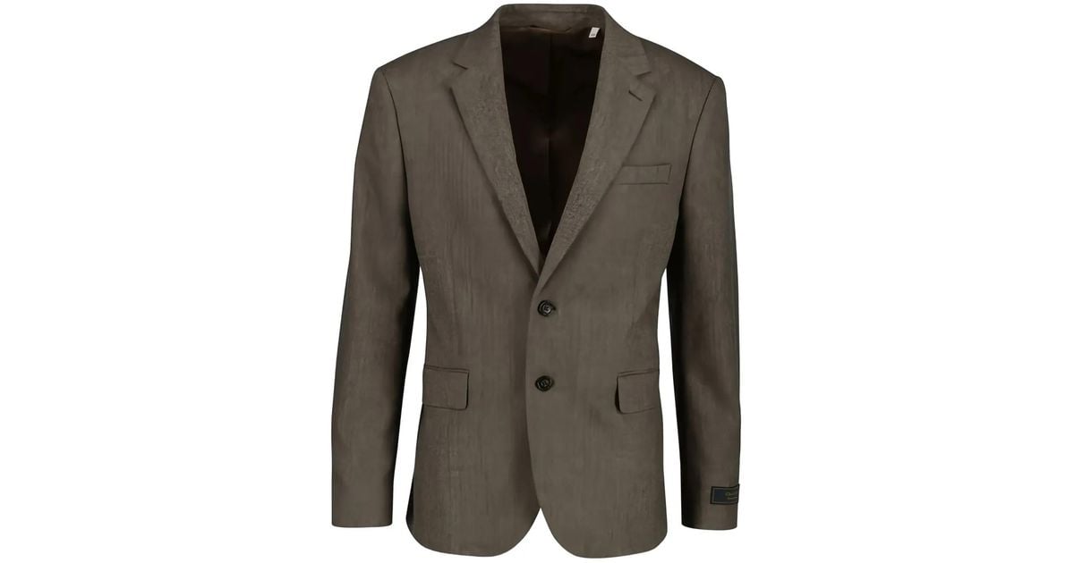 GANT Flannel Herringbone Suit in Green for Men | Lyst UK