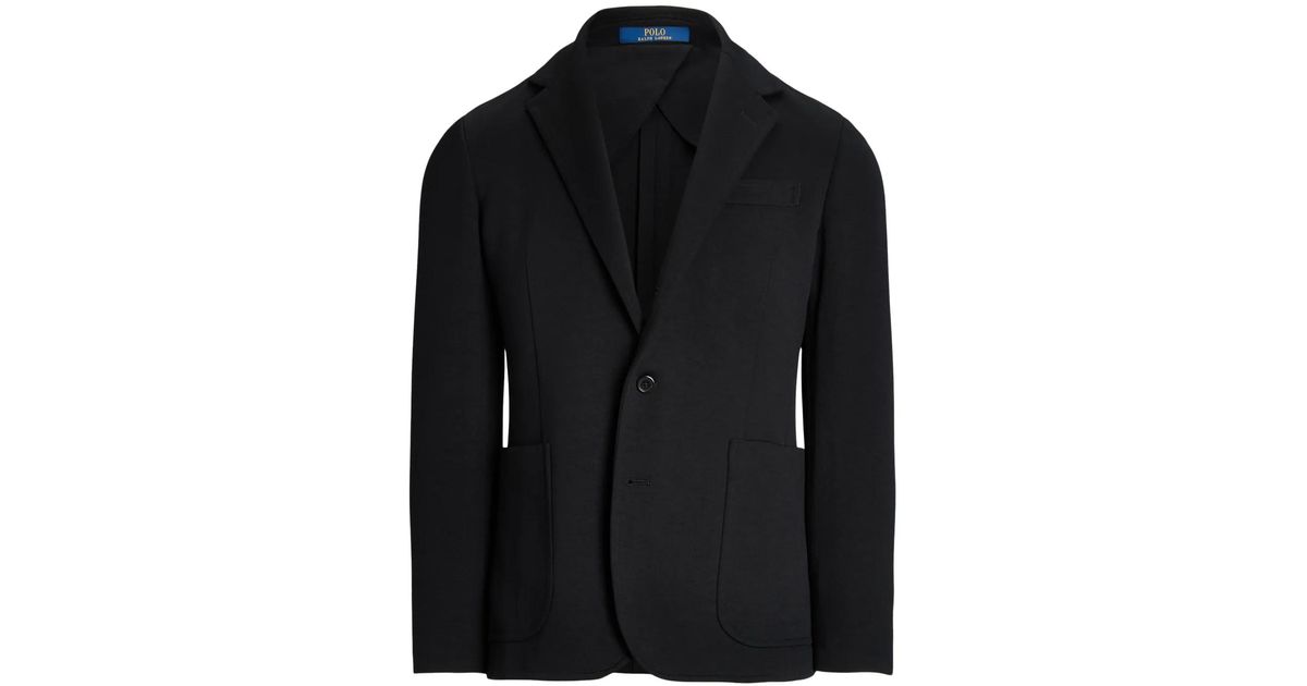 Polo Ralph Lauren Flap Pocket Blazer in Black for Men | Lyst