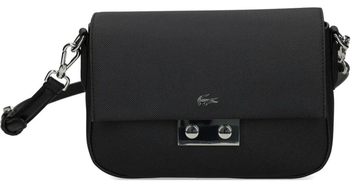 Lacoste Messenger Daily City Mini Bag in Black | Lyst UK