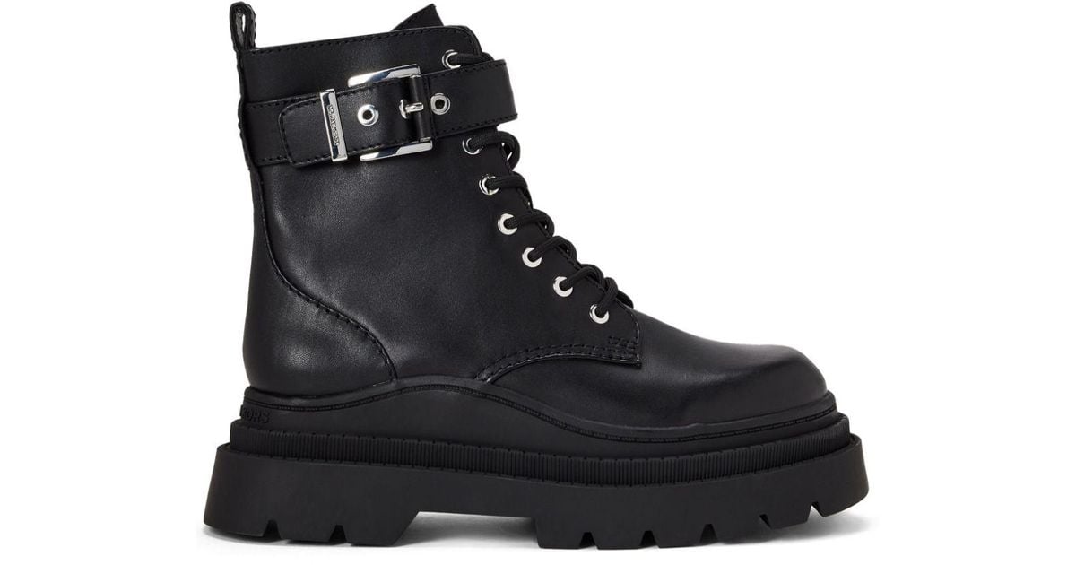 Michael Kors Colby Combat Boots in Black | Lyst