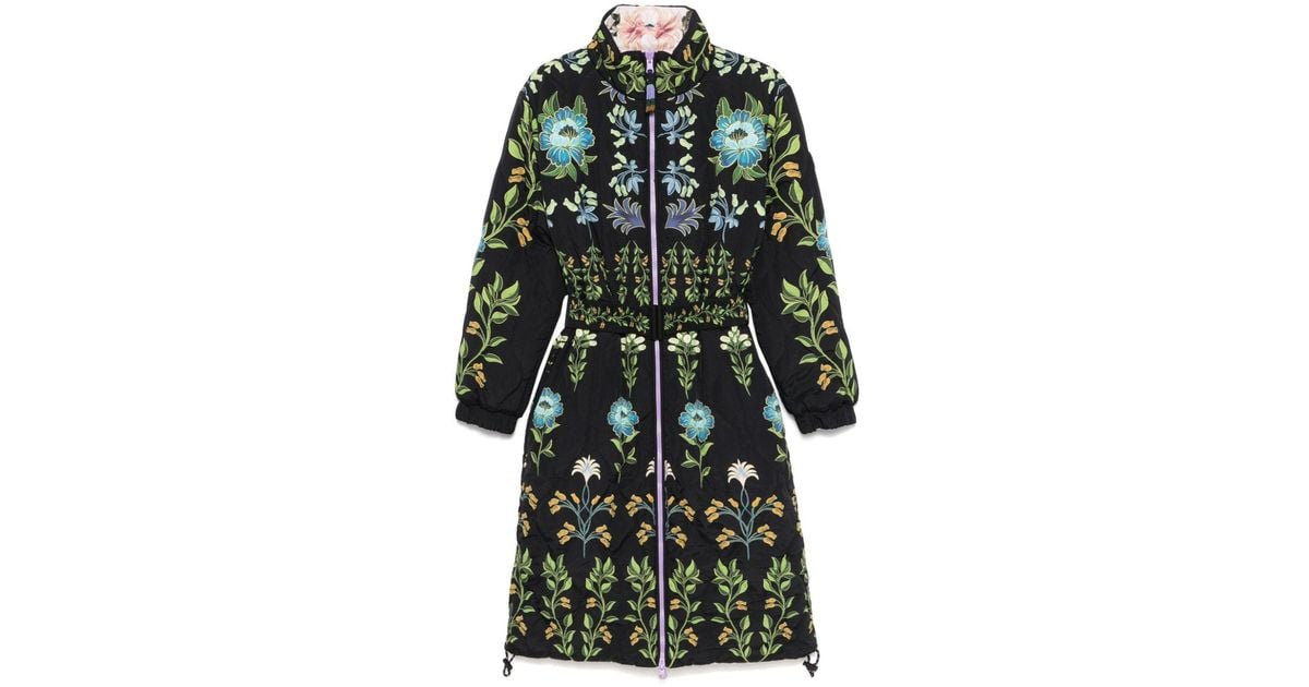 FARM Rio Winter Garden Coat in Green | Lyst