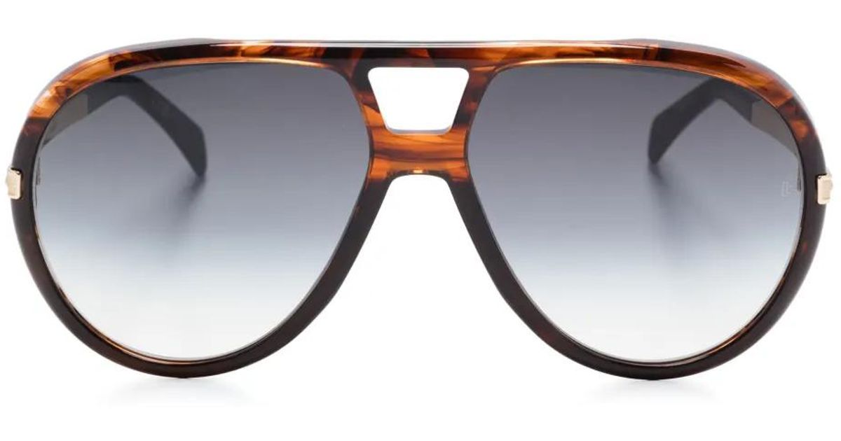 David Beckham Pilot-Frame Sunglasses in Brown for Men | Lyst UK