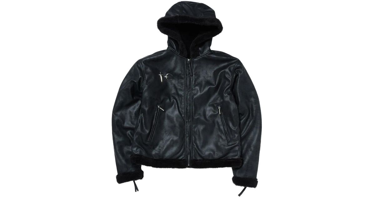 THUG CLUB Reversible Hooded Jacket in Black for Men | Lyst