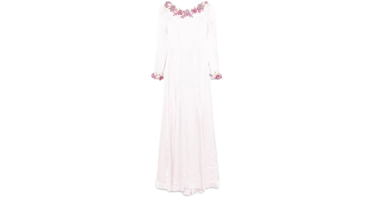 Dina Melwani Naomi Gown in White | Lyst UK