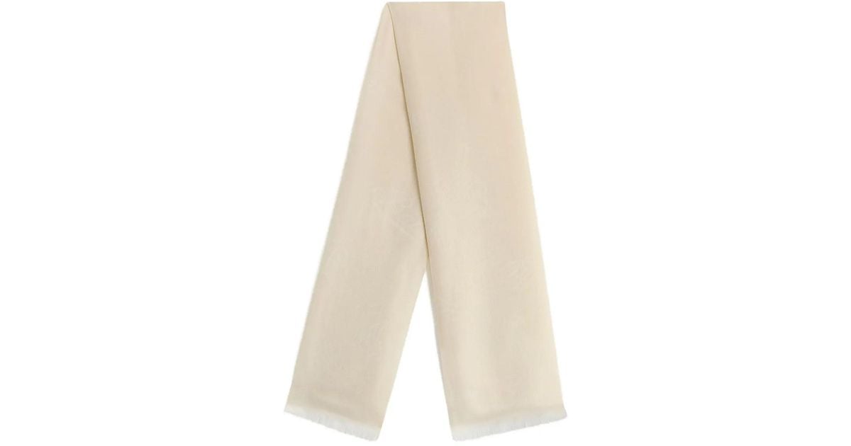 Bally Jacquard Logo Scarves in White | Lyst UK