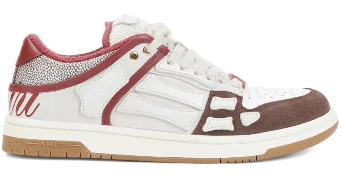 Amiri Skeleton Panelled Trainers in White for Men | Lyst UK