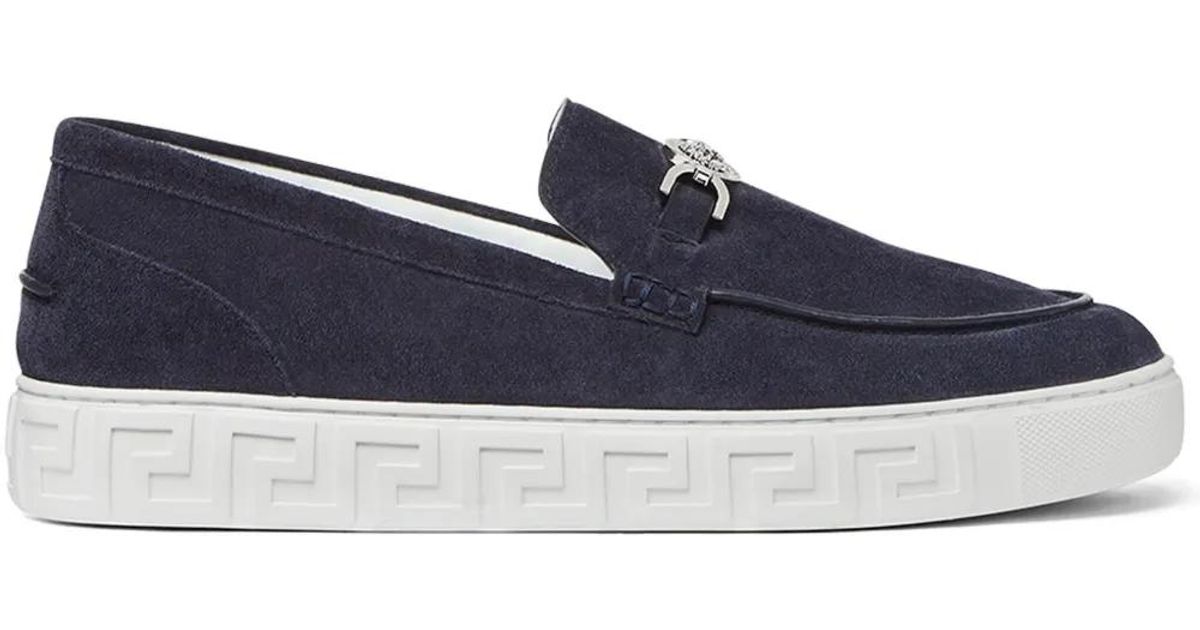Versace Medusa '95 Greek Loafer in Blue for Men | Lyst