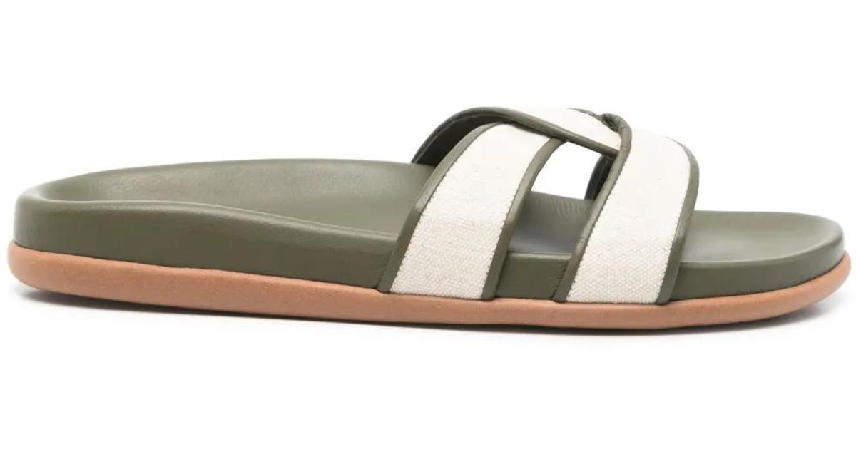 Ancient Greek Sandals Desmos Footbed Slides in Natural | Lyst