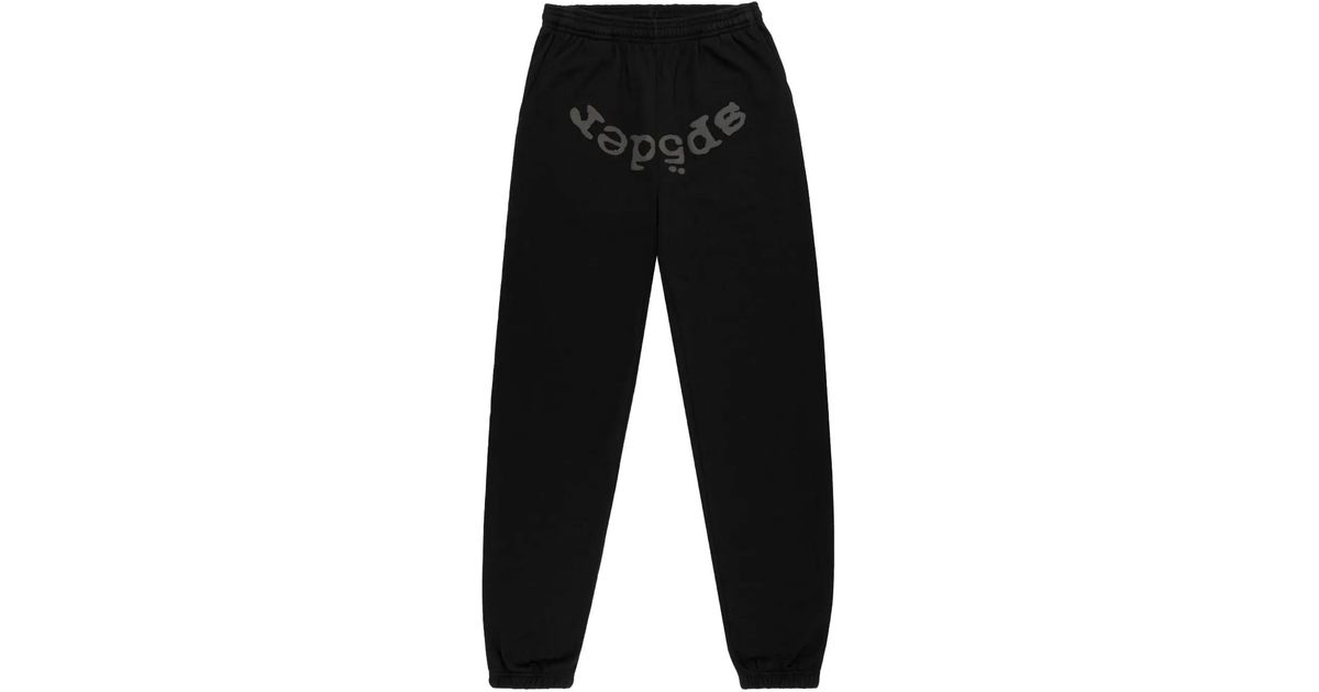 Sp5der Phantom Web Track Pants in Black for Men | Lyst
