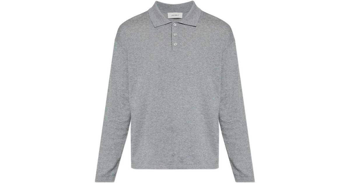Lisa Bayne Long Sleeve Button Front Top Grey
