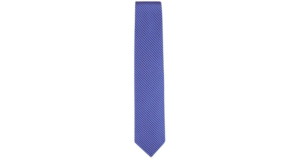 Eton Geometric-Pattern Tie in Blue for Men | Lyst UK