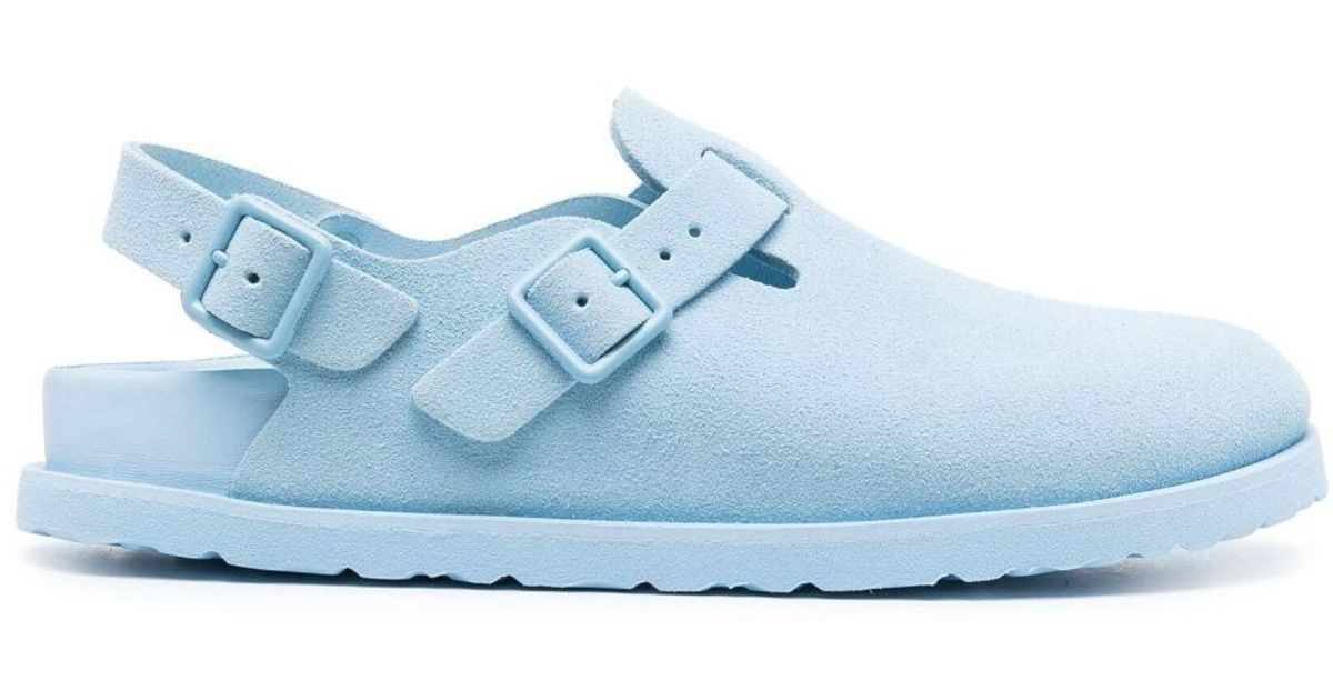 Birkenstock 1774 Tokyo Suede Clogs in Blue | Lyst