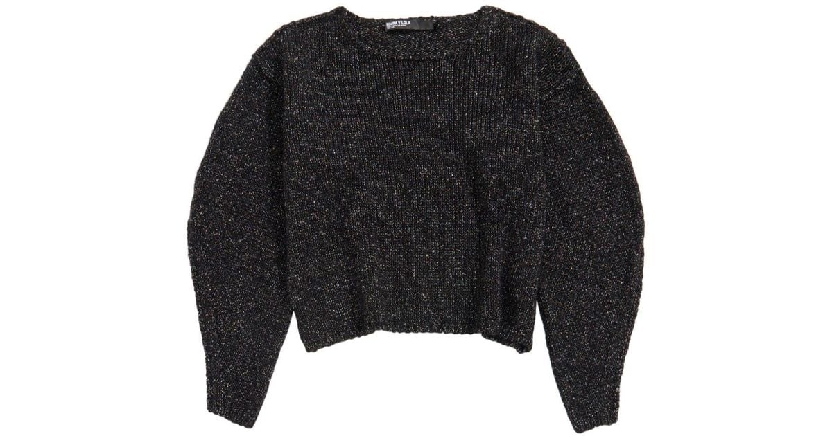 Bimba Y Lola Inside-Out Seams Jumper in Black | Lyst
