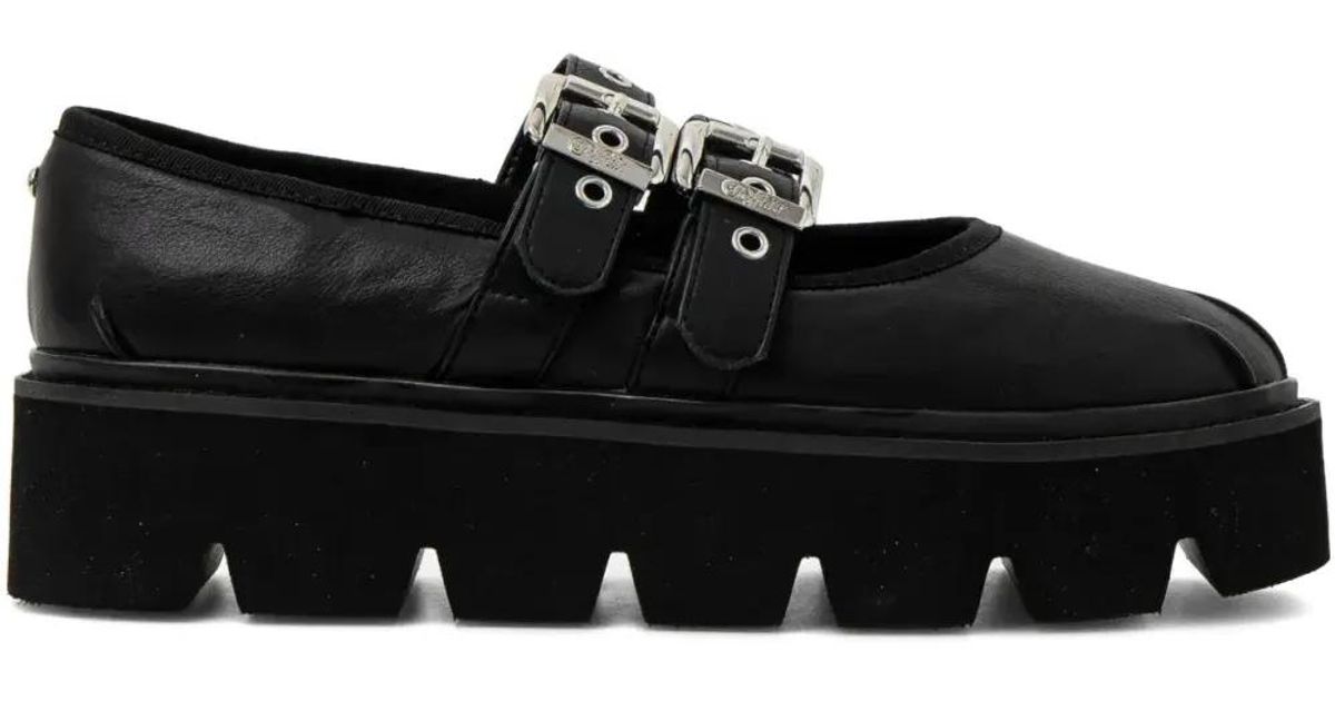 Buffalo Darya Mary Ts Ballet Flats in Black | Lyst