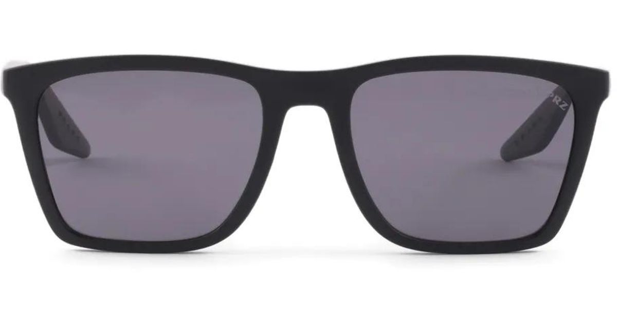 Prada Linea Rossa Rectangle-frame Sunglasses in Grey for Men | Lyst UK