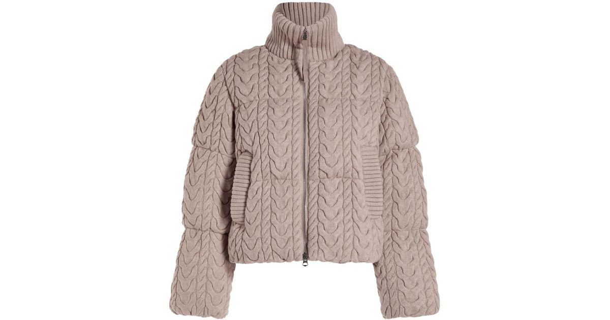 Varley Reggie Puffer Jacket in Brown | Lyst