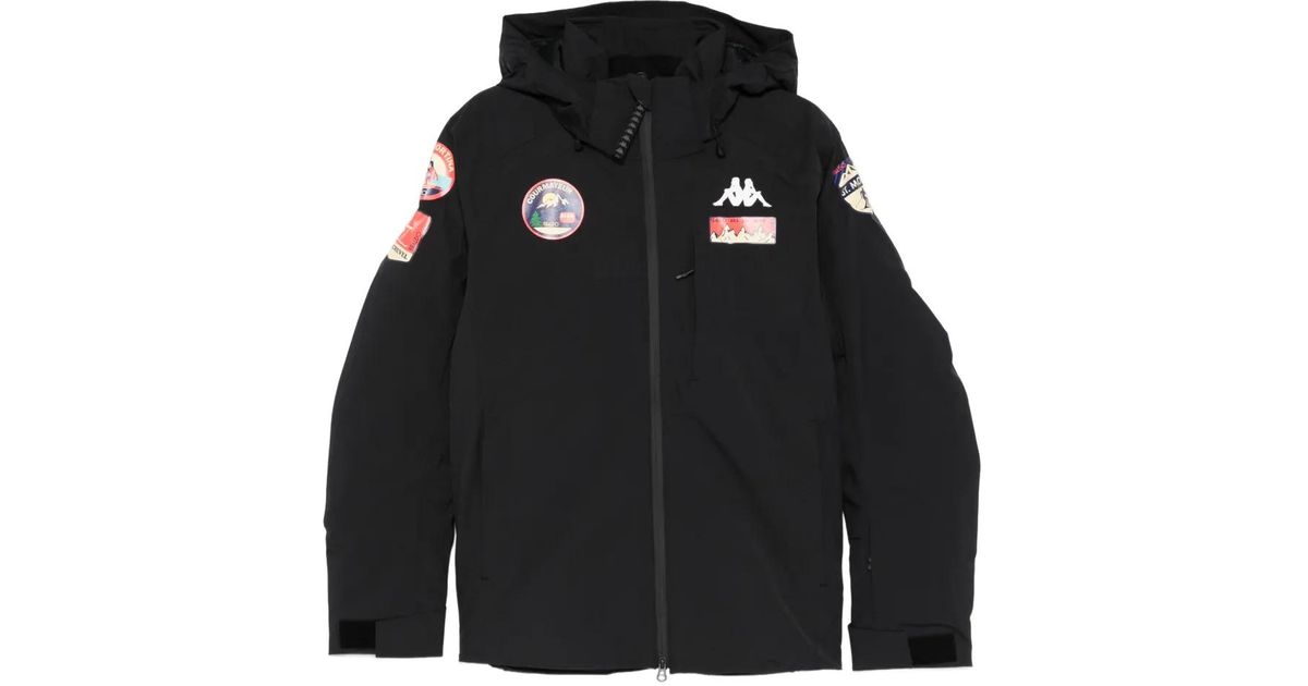 Kappa Patch-Appliqué Jacket in Black for Men | Lyst UK