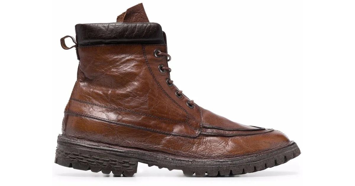 Moma Lace-Up Ankle Boots in Brown for Men | Lyst