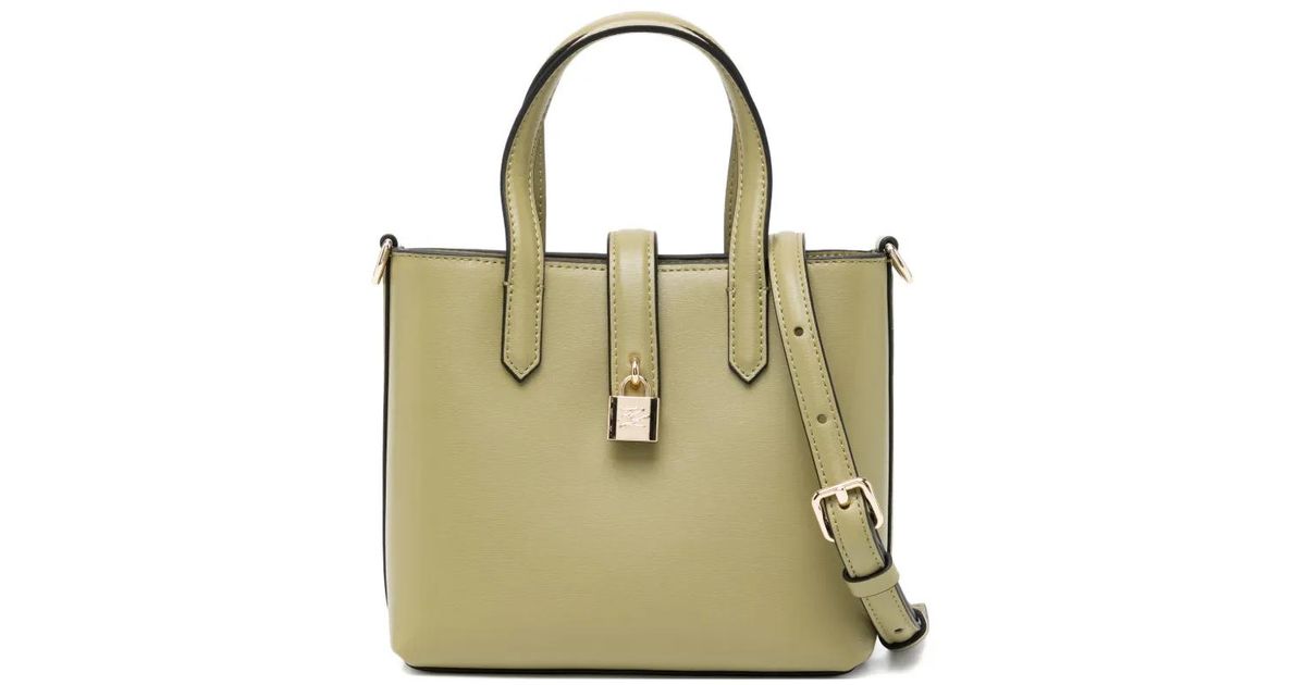 Karl Lagerfeld Mini K/Autograph Tote Bag in Metallic | Lyst UK