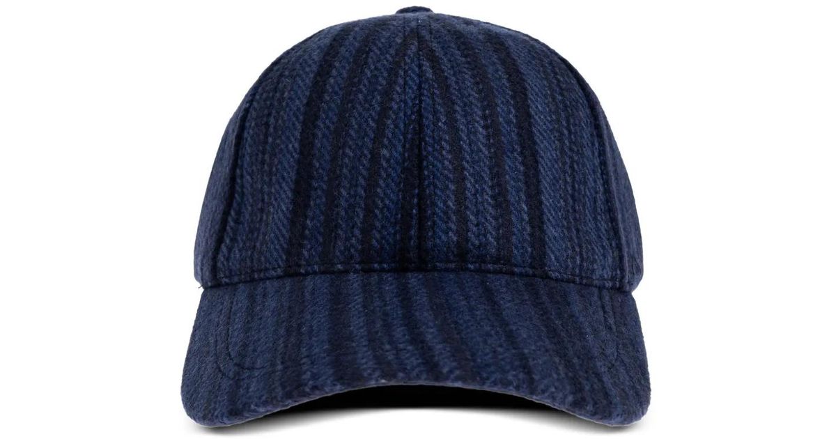 Paul Smith Striped Baseball Cap in Blue for Men | Lyst UK