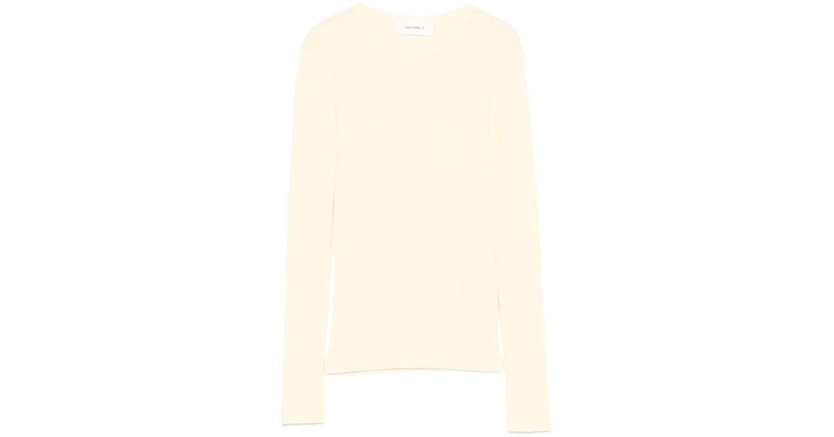 Lisa Yang Knitted Jumper in Natural | Lyst UK
