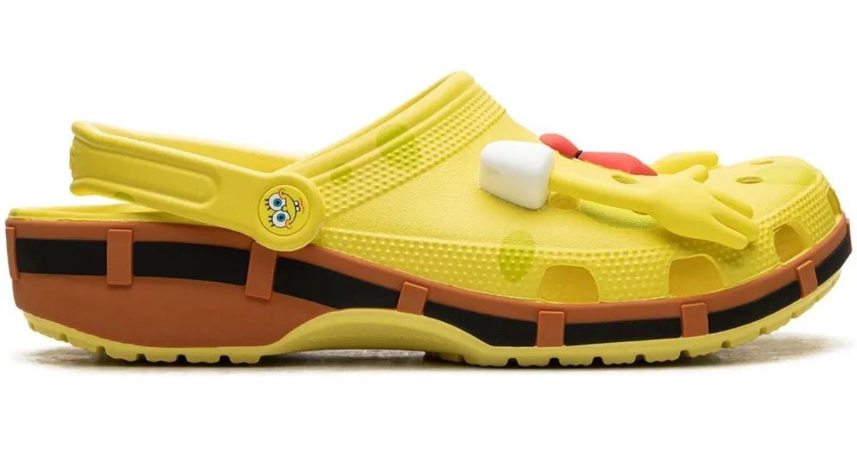 Crocs™ X Spongebob Squarepants Classic Clogs Slides in Yellow for Men ...